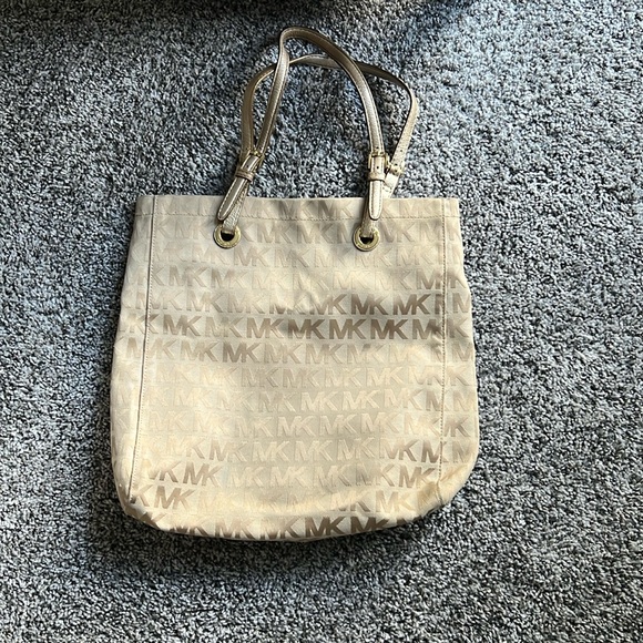 Bags | Michael Kors Gold Tote | Poshmark